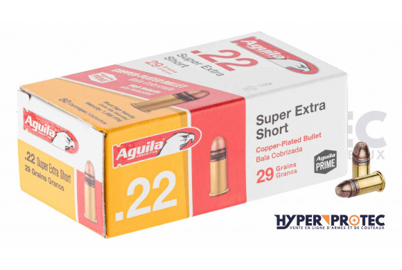 Munition 22 LR Aguila Super Extra Short | Hyperprotec
