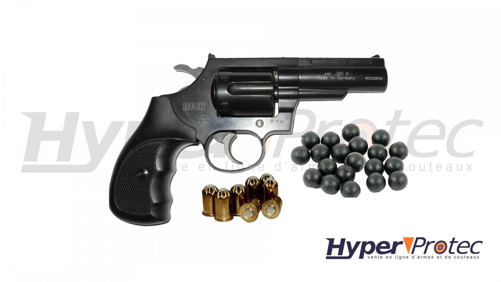 Revolver de defense King Cobra cal .380 à balles caoutchouc